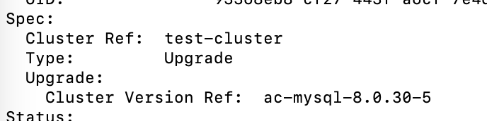 [BUG] `kbcli cluster list-ops --status all` the type of `Upgrade` `COMPONENT` is empty · Issue ...