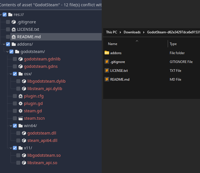 Editor treats custom repository host zips differently. · Issue #75712 · godotengine/godot · GitHub