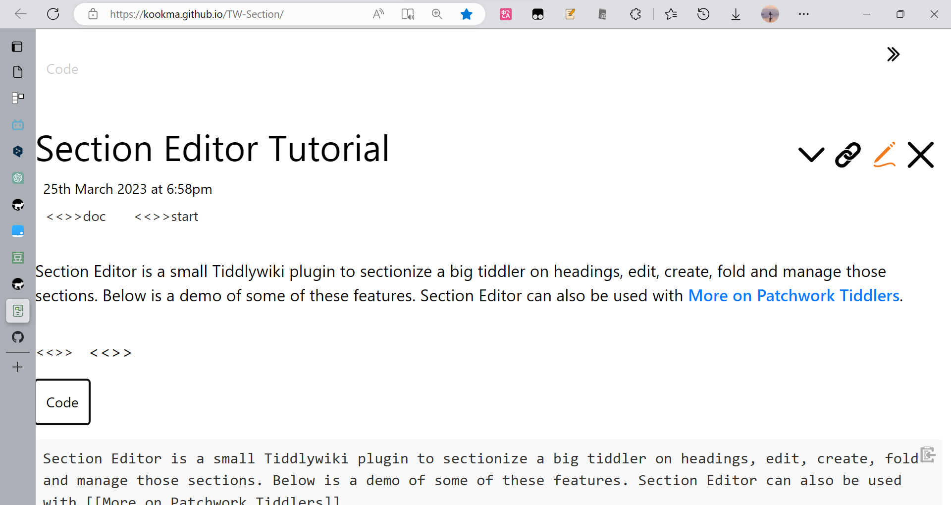 Website Errors · Issue #34 · kookma/TW-Section · GitHub