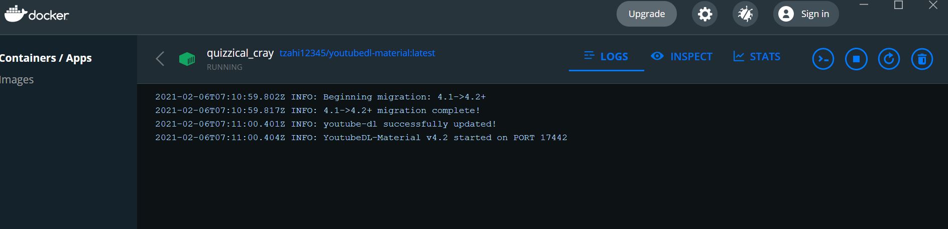 using it on docker+windows · Issue #329 · Tzahi12345/YoutubeDL-Material · GitHub