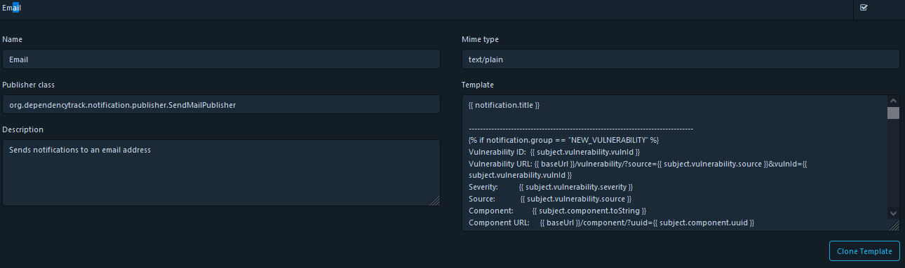 Email Notification "PROJECT_AUDIT_CHANGE" - missing information · Issue #2420 · DependencyTrack ...