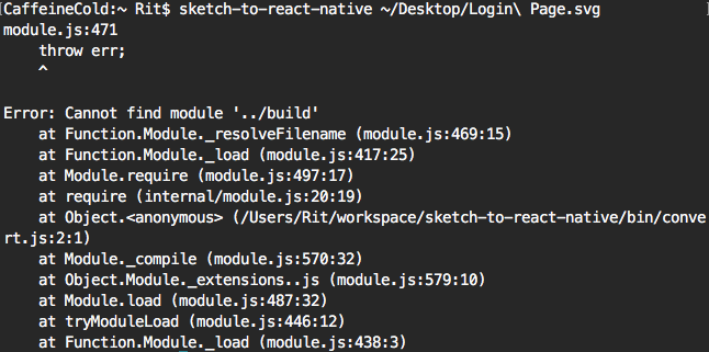 Error: Cannot find module '../build' · Issue #24 · nanohop/sketch-to-react-native · GitHub