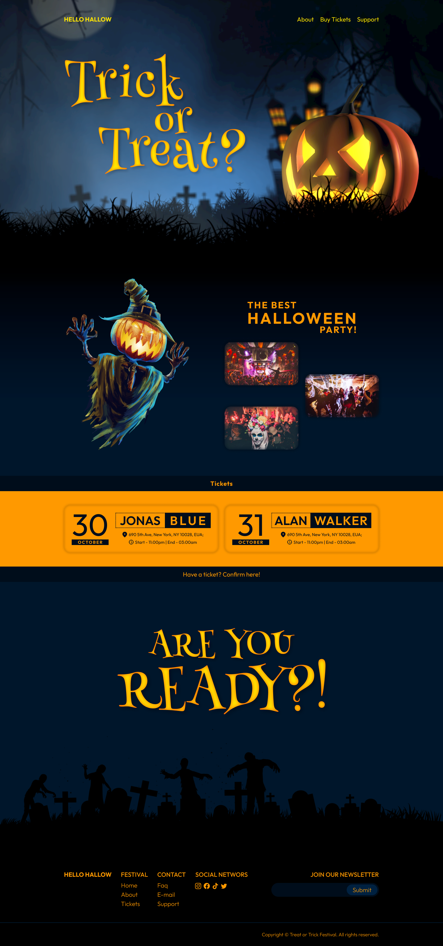 GitHub - evelynlacerda/trickortreat: "Trick or Treat" landing page project