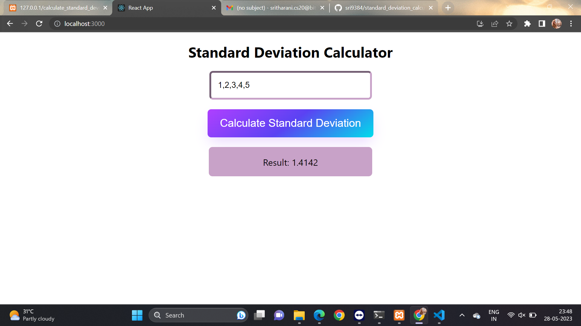 GitHub - sri9384/standard_deviation_calculator