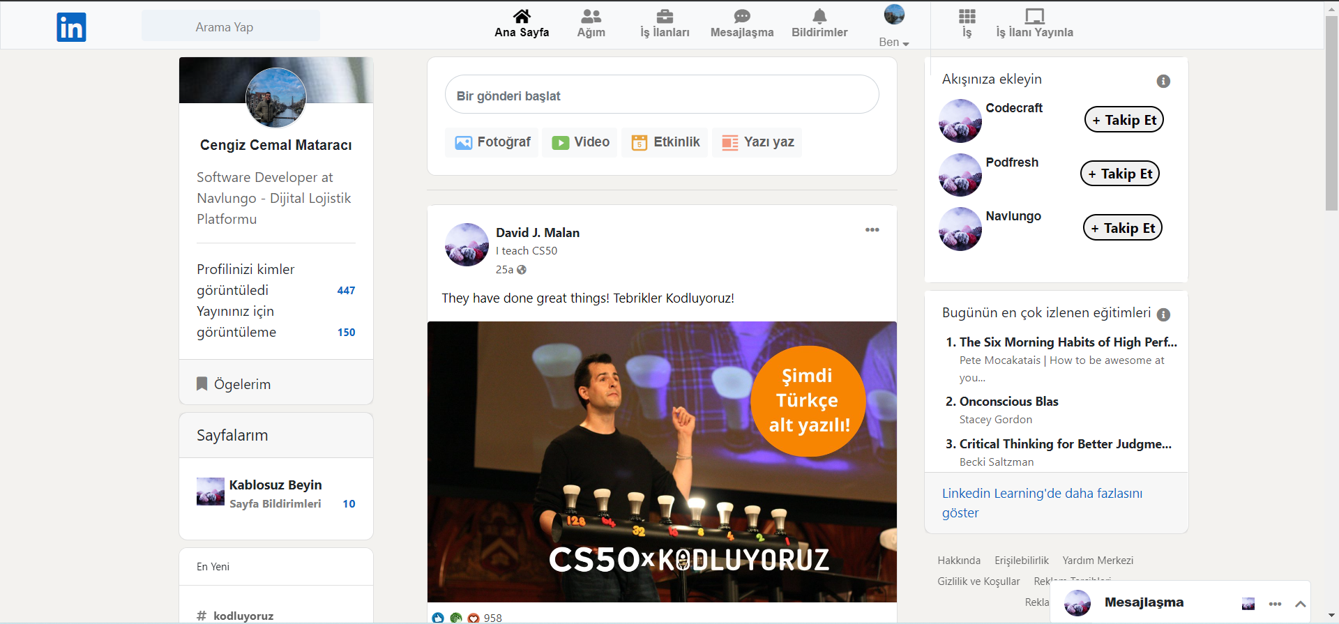GitHub - edipcangorgulu/Linkedin
