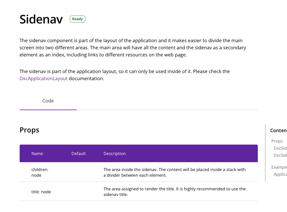 Add Usage Specifications Pages Left To All The Components In The Site · Issue 1437 · Dxc