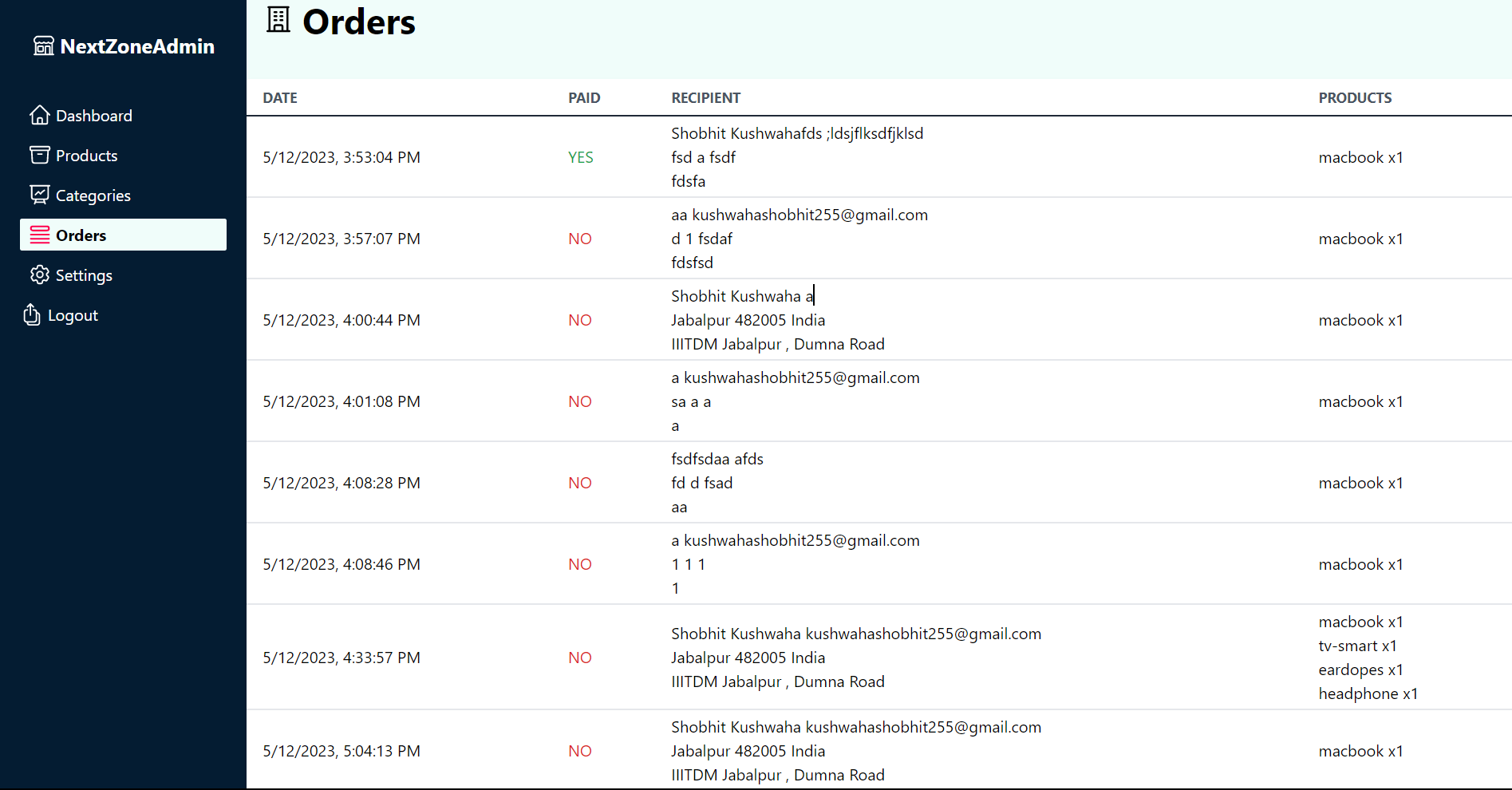 GitHub - shokushwaha/NextZone-Admin: Ecommerce admin panel