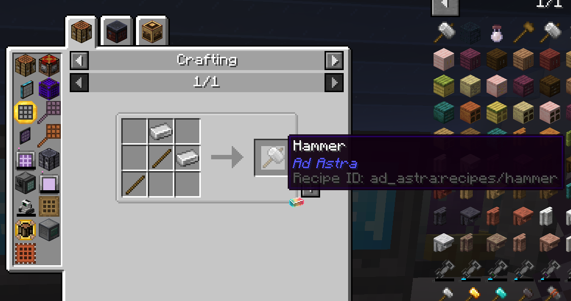 Ad Astra Hammer is uncraftable · Issue #4122 · FTBTeam/FTB-Modpack ...