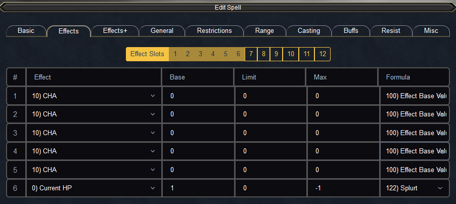 Spell formula 122 (Splurt) should be able to be used beneficially as well as detrimentally ...