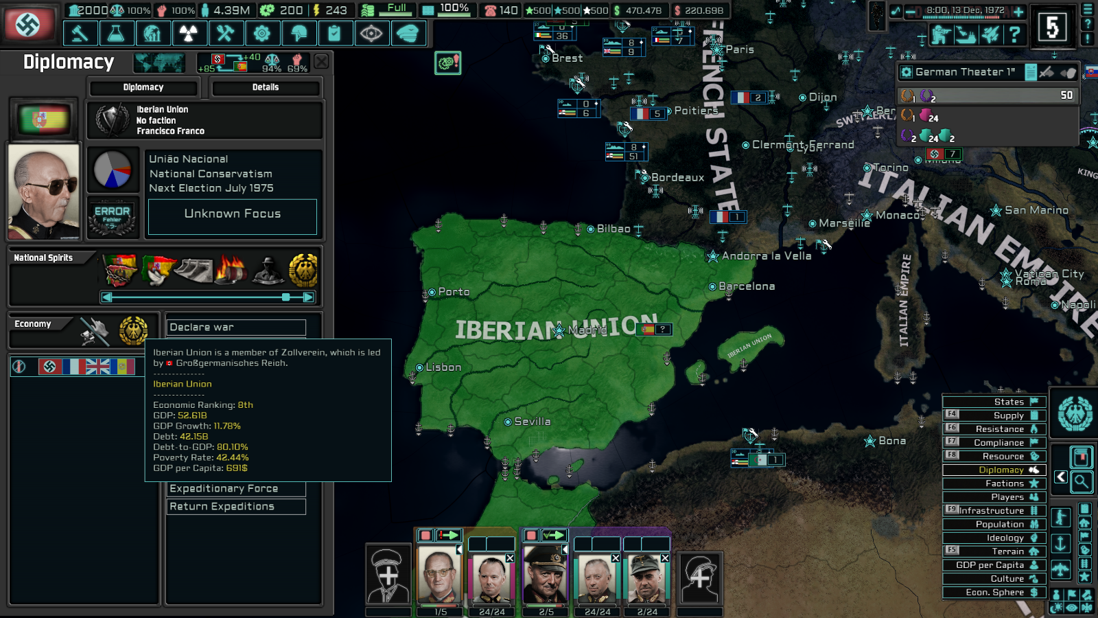[Bug]: Iberia and Cameroon - Economic Sphere Leadership Bug · Issue ...