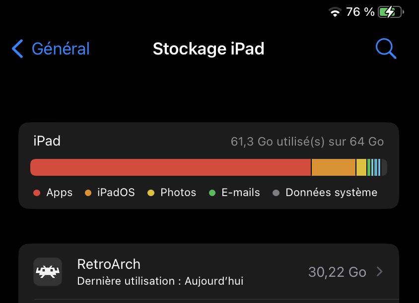 IOS RetroArch app showing a lot more storage used than it really is · Issue #15087 · libretro ...