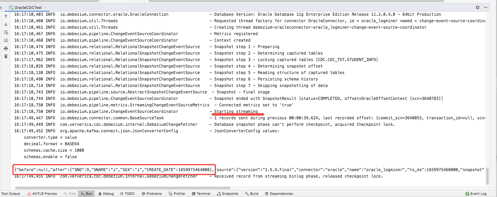 Oracle Cdc Itial Does Not Perform Increments After The Full Quantity Is