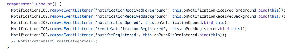 Listener Function Not Removed In Componentwillunmount In Ios Example Bug · Issue 129 · Wix