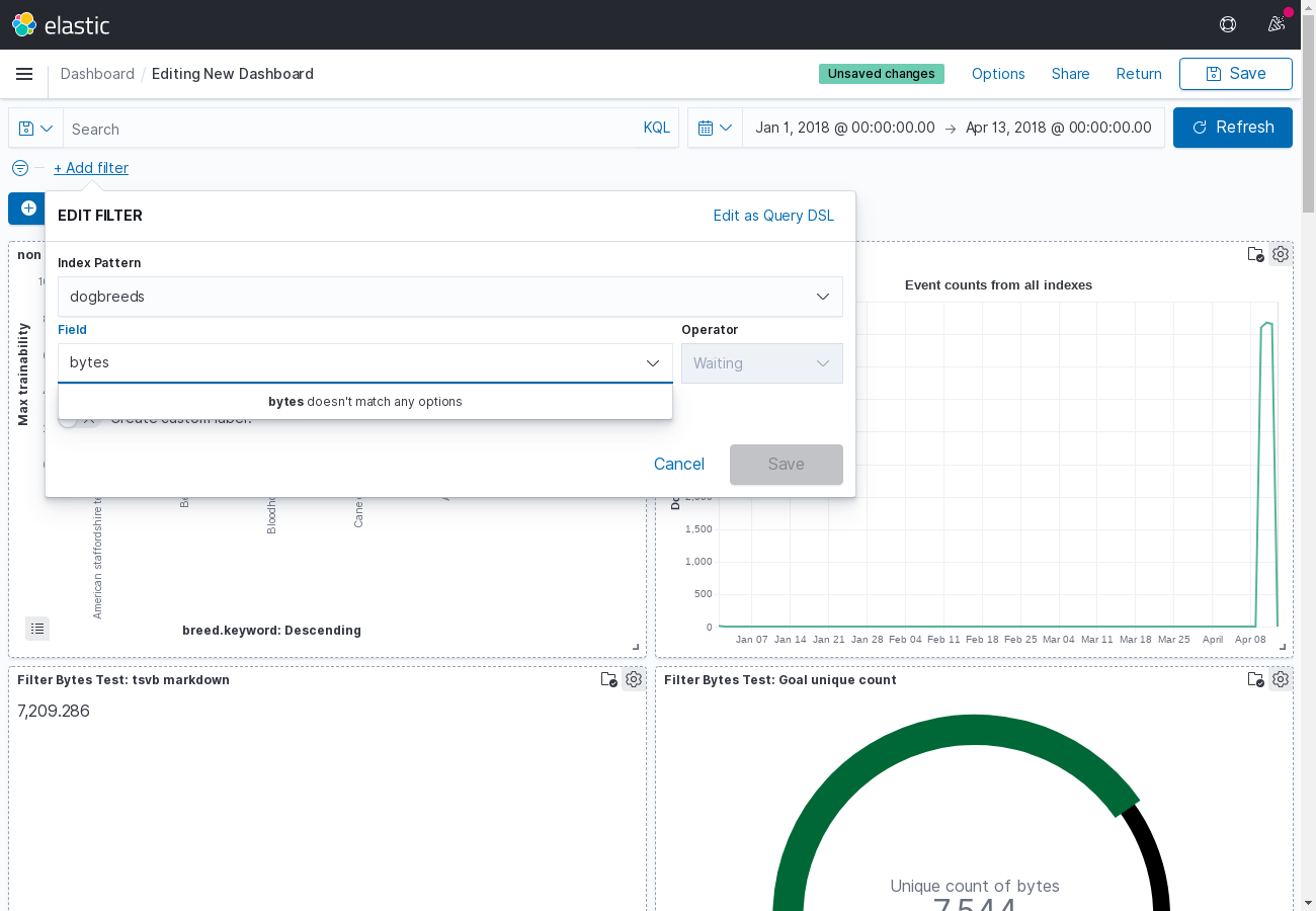 Failing Test Chrome Ui Functional Tests Test Functional Apps Dashboard Dashboard Filtering·ts