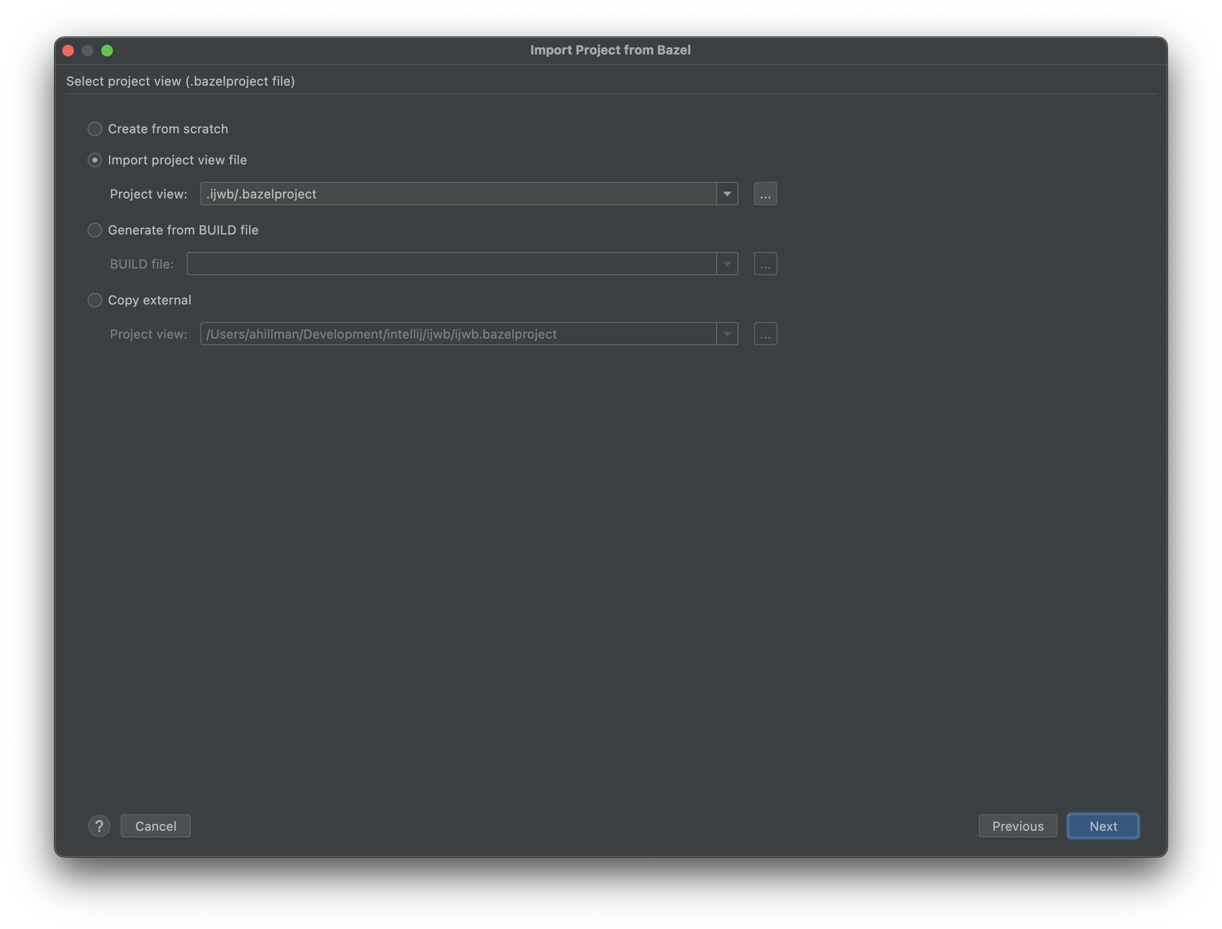 Allow Import of Bazel View file w/out Recreation · Issue #3757 · bazelbuild/intellij · GitHub