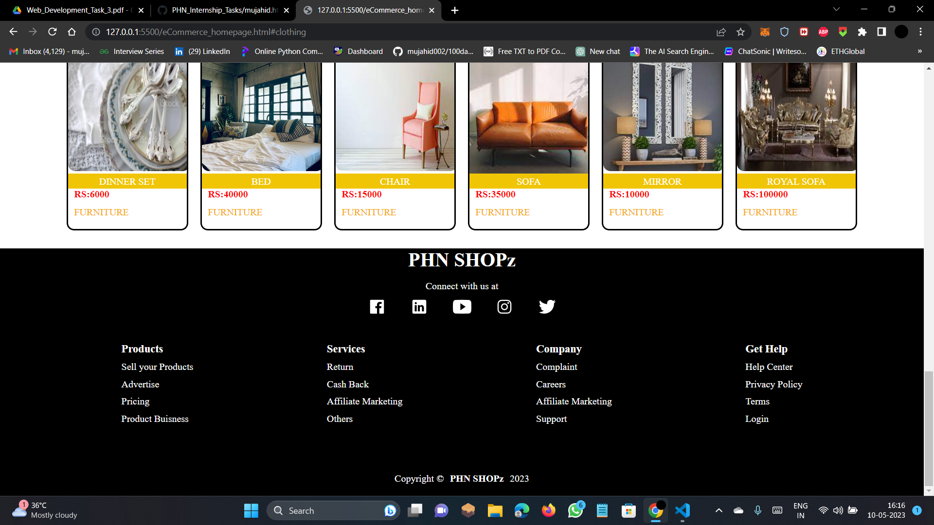 GitHub - mujahid002/PHN_Internship: Developed responsive user interfaces using HTML, CSS, and ...