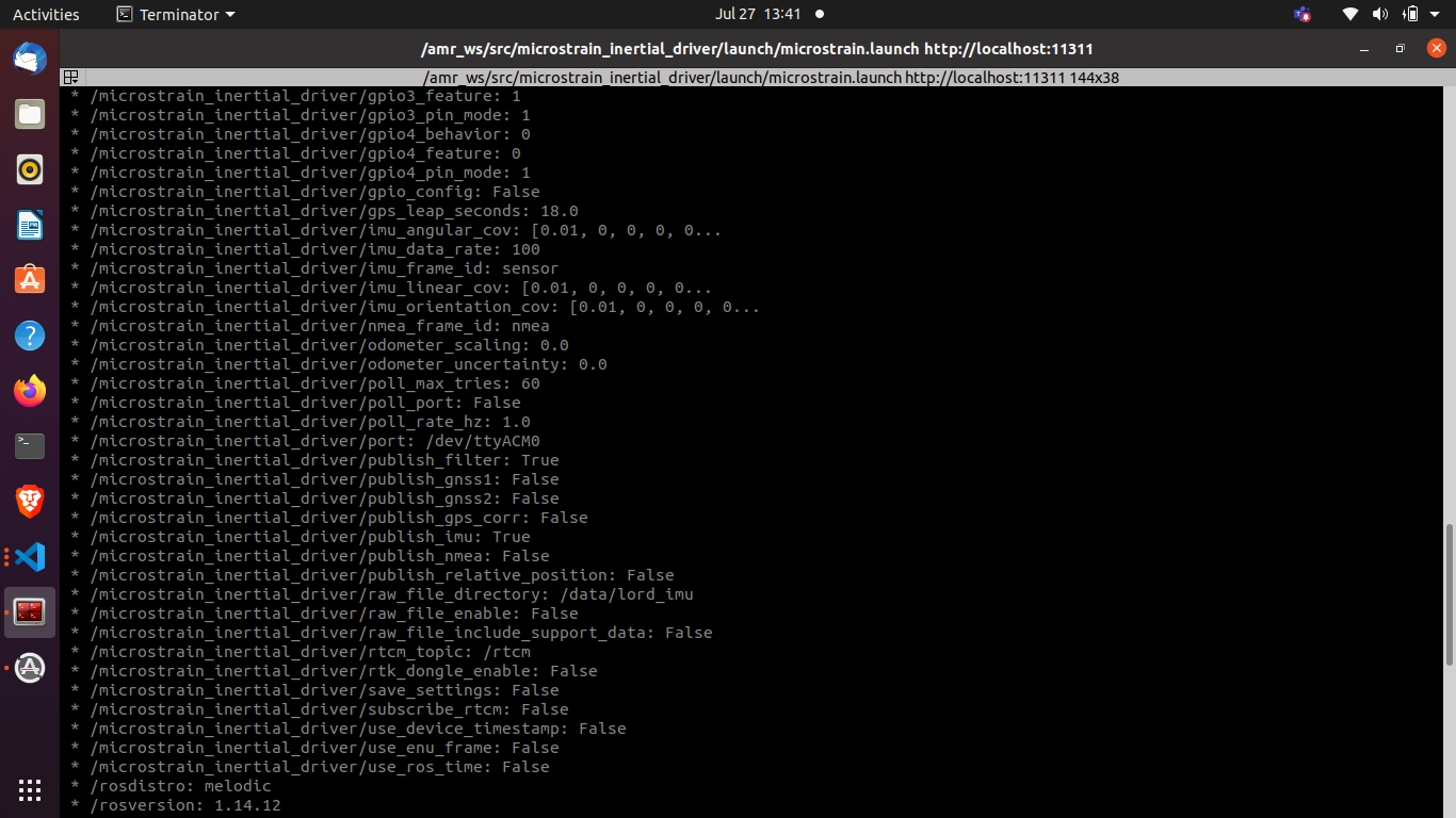 an instance of 'mscl::Error_MipCmdFailed' what(): The DeclinationSource command has failed ...