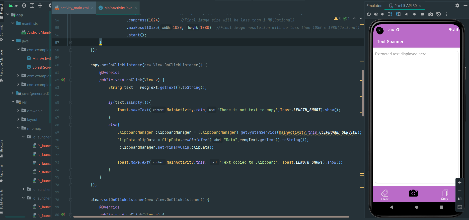 GitHub - Lakshmipathi17/TextScanner: Textscanner application