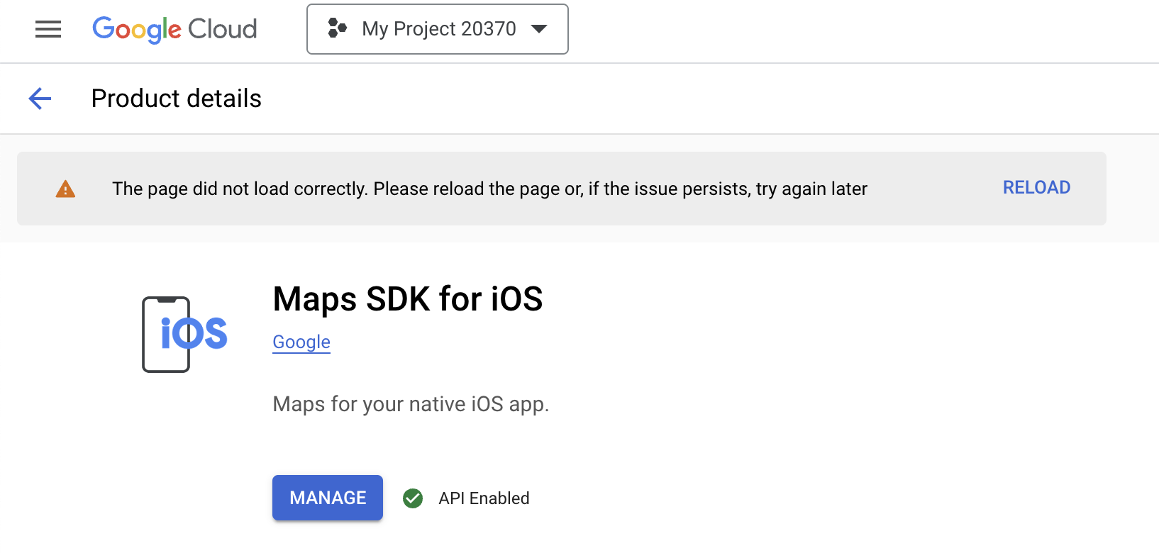 Unable to see google maps screen on IOS simulator NSURLErrorDomain ...