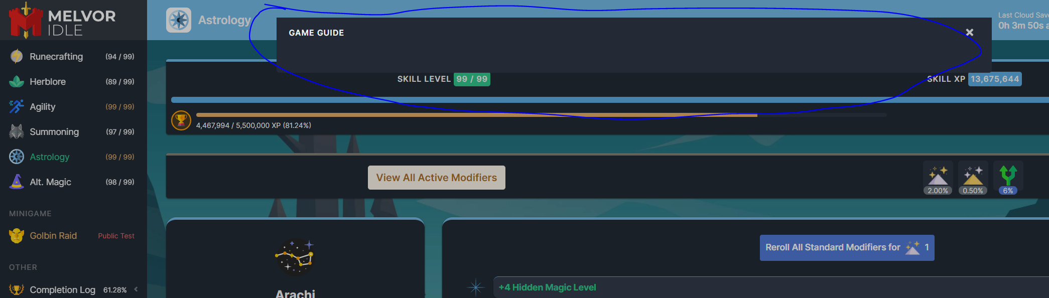 [Bug]: Missing Game Guide for the Astrology skill · Issue #1862 · MelvorIdle/melvoridle.github ...
