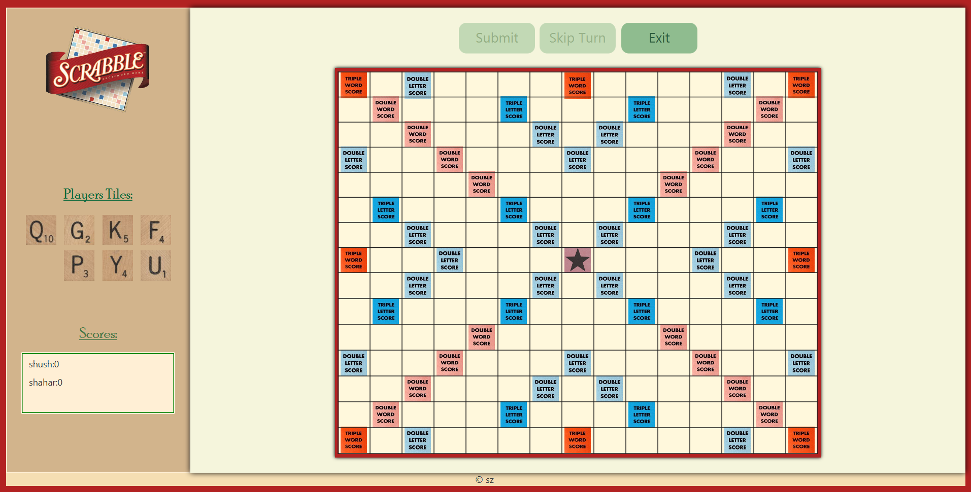 GitHub - Shaharzanzuri/ScrabbleApplication: scrabble game Application with Java and JavaFX.