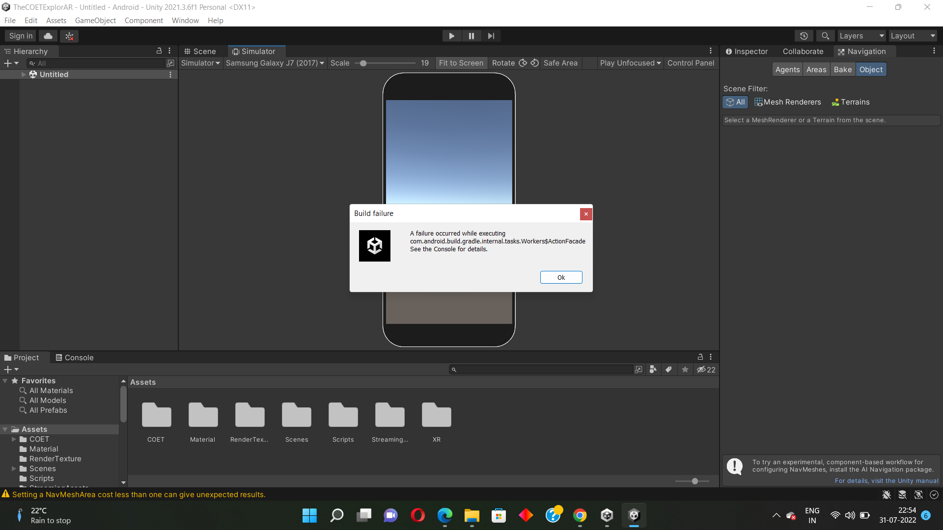 GitHub - Ashna-Lakshmanan/COET_ARNav: AR navigation for college campus