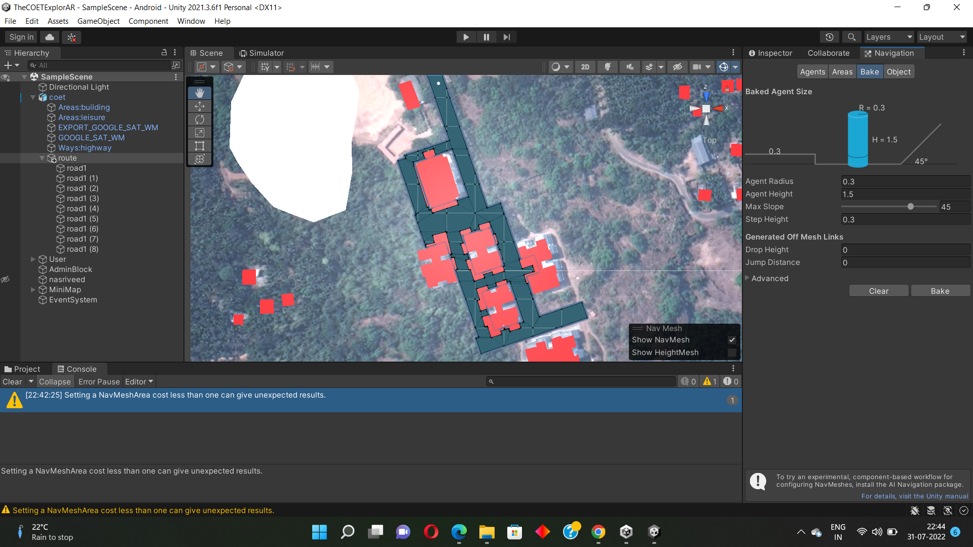 GitHub - Ashna-Lakshmanan/COET_ARNav: AR navigation for college campus