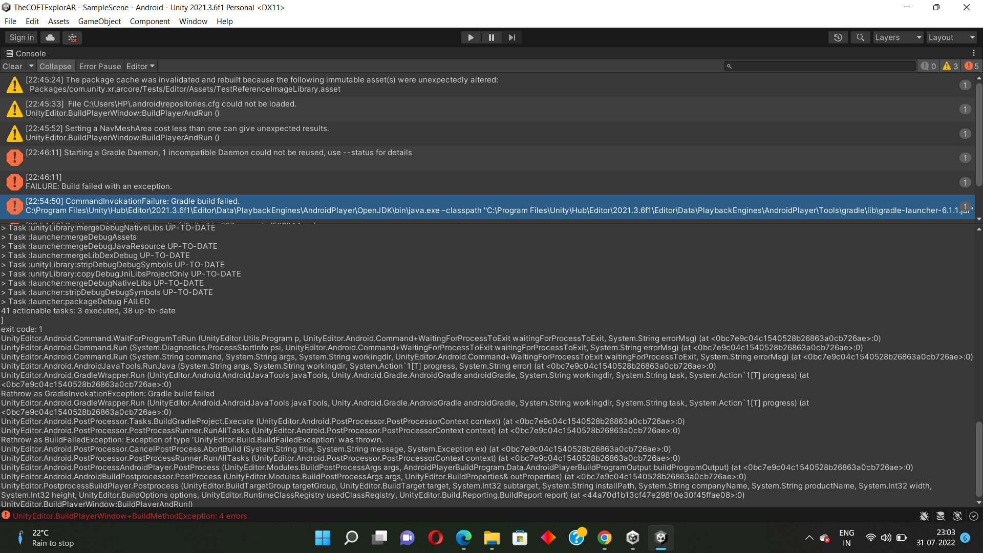 GitHub - Ashna-Lakshmanan/COET_ARNav: AR navigation for college campus