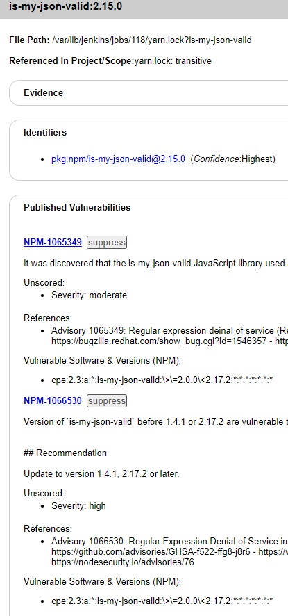 highest serverity wrong · Issue #4186 · jeremylong/DependencyCheck · GitHub
