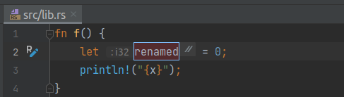 Variable rename function cannot find variable inside `println!("{x}")` macro · Issue #9840 ...