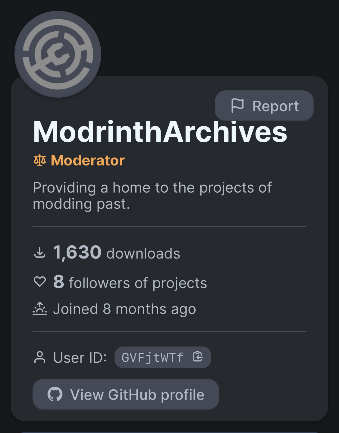 ‘Report’ button overlaps a user’s name on mobile · Issue #1715 · modrinth/code · GitHub
