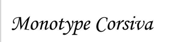Monotype Corsiva Similar Fonts