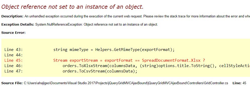 Kendo Mvc Export Dll Setcellvalue Method Should Handle Null Values · Issue 4640 · Telerik Kendo