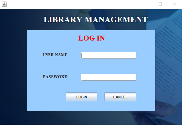 GitHub - kalila-cna/library-management-system: Front End : Java | Back End : SQL | Jars Used ...