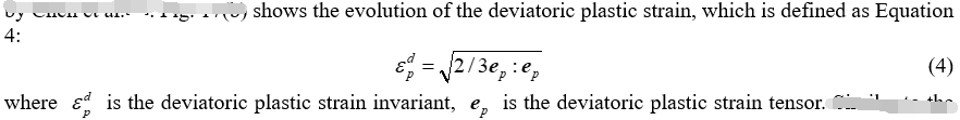What's the mathematical formula of 'deviatoric strain' in Anura 3D ...