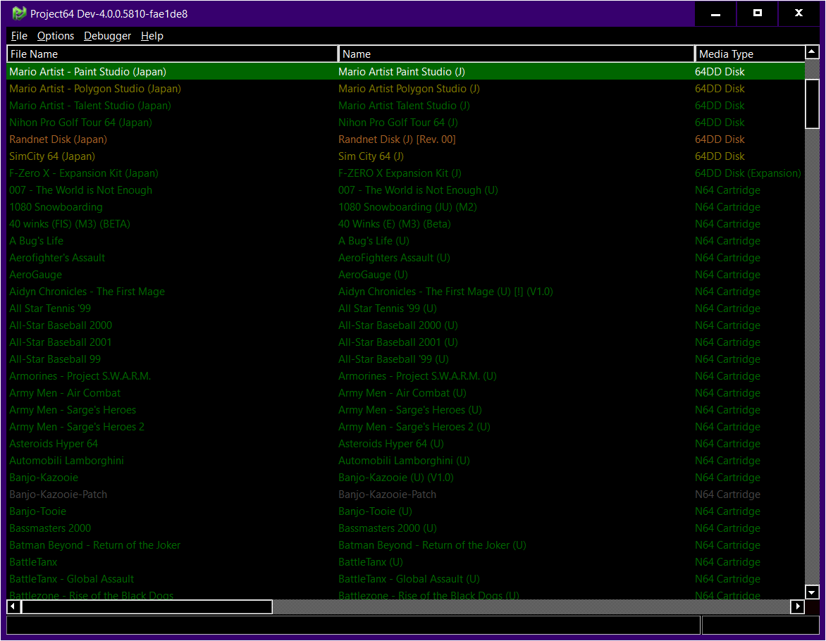 [Feature request]: Dark mode GUI · Issue #2242 · project64/project64 ...