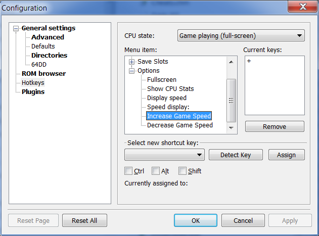 [Bug]: Shorcuts not working on fullscreen · Issue #2374 · project64/project64 · GitHub