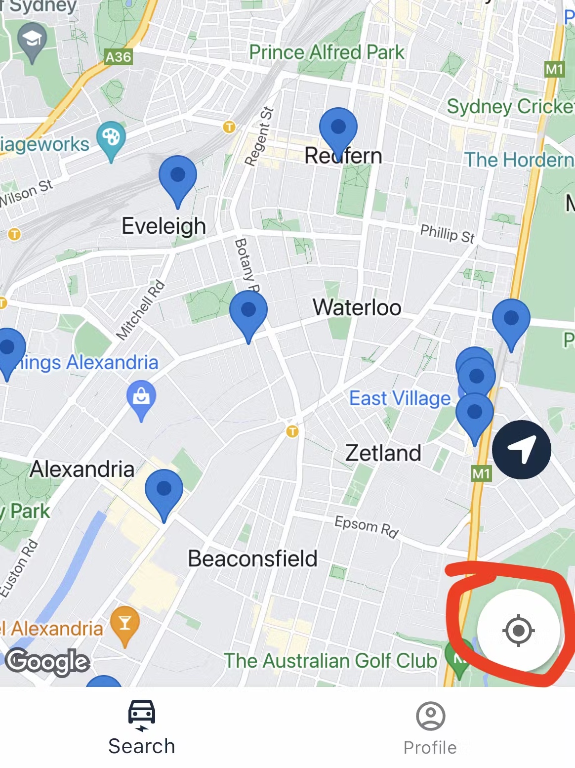 Icon for current location button in Google Map on iOS is not the standard one · Issue #1249 ...