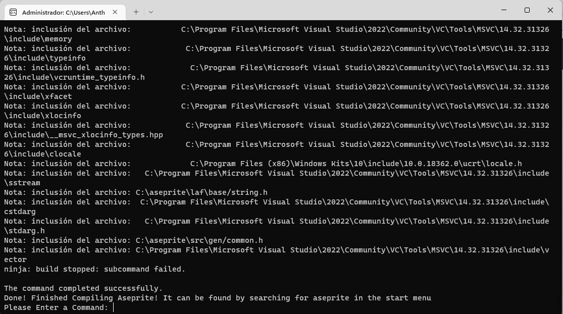 Issue with ninja subcommand stopped. · Issue #6 · ananyatimalsina/AsepriteTool · GitHub