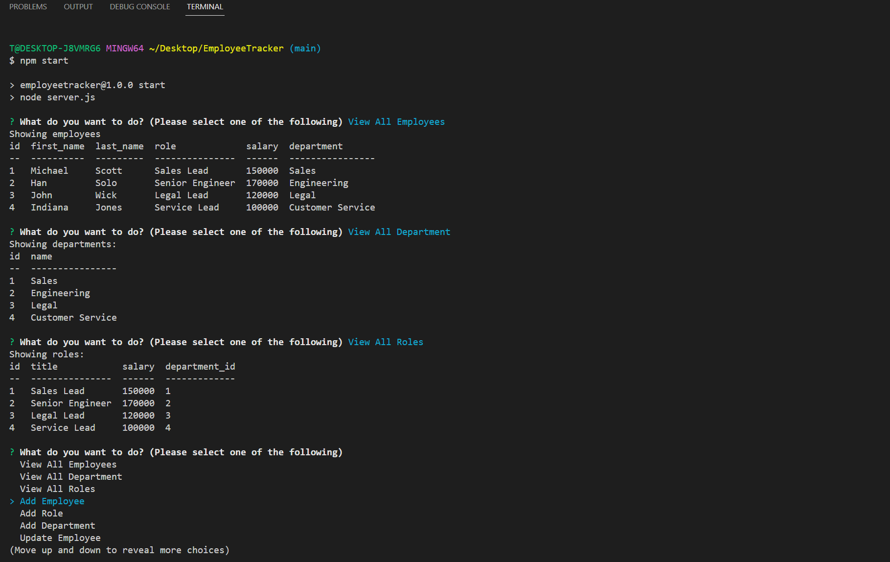 GitHub - tmunkhb/EmployeeTracker