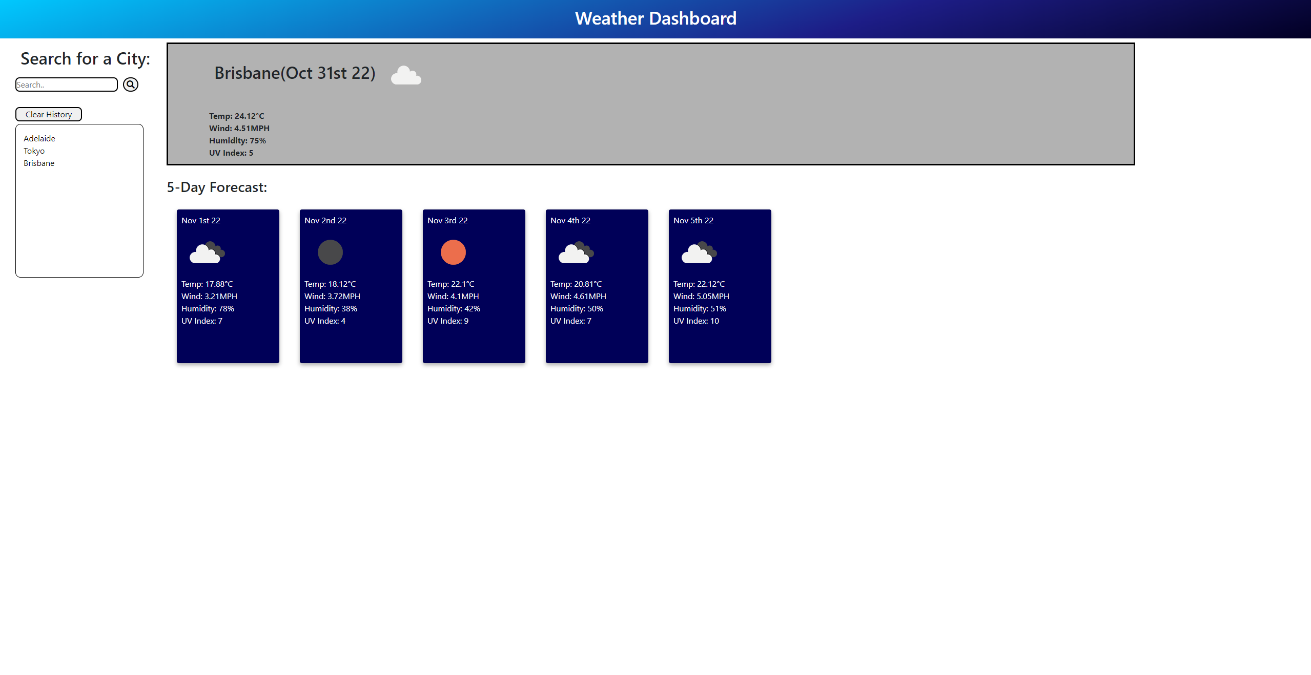 GitHub - ZacharyDonovan88/Weather-Dashboard-WebPage