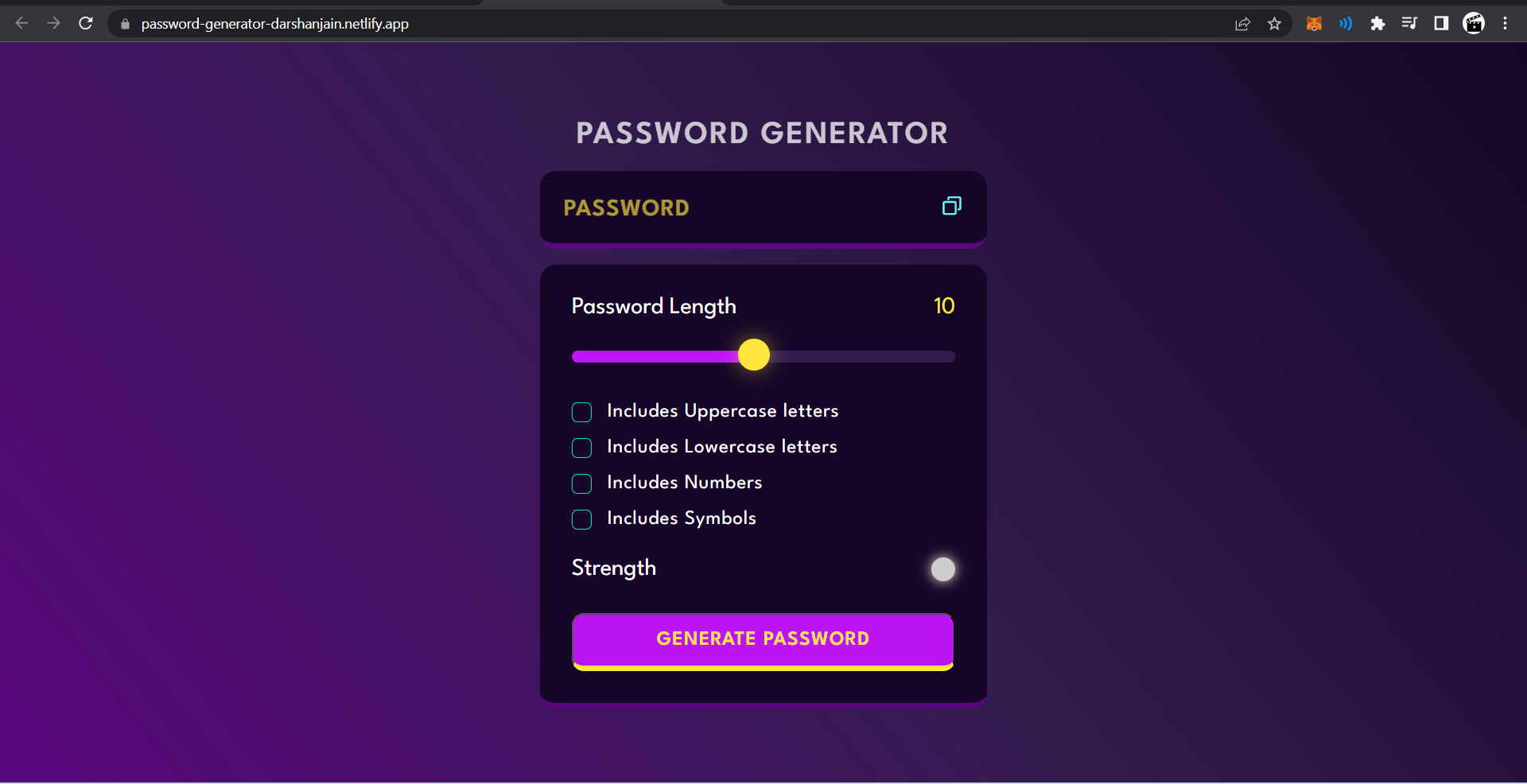 GitHub - darshanjaipuria/PasswordGenerator