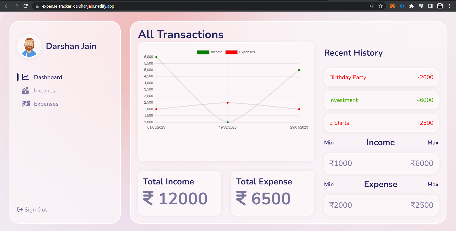 GitHub - darshanjaipuria/Expense-Tracker