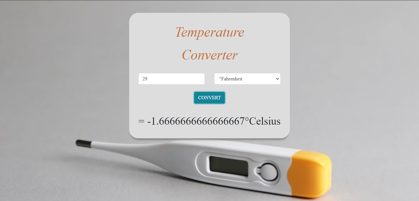 GitHub - ShubhamBhutekar/OIBSIP_Task3: This is a simple Temperature Converter web application ...