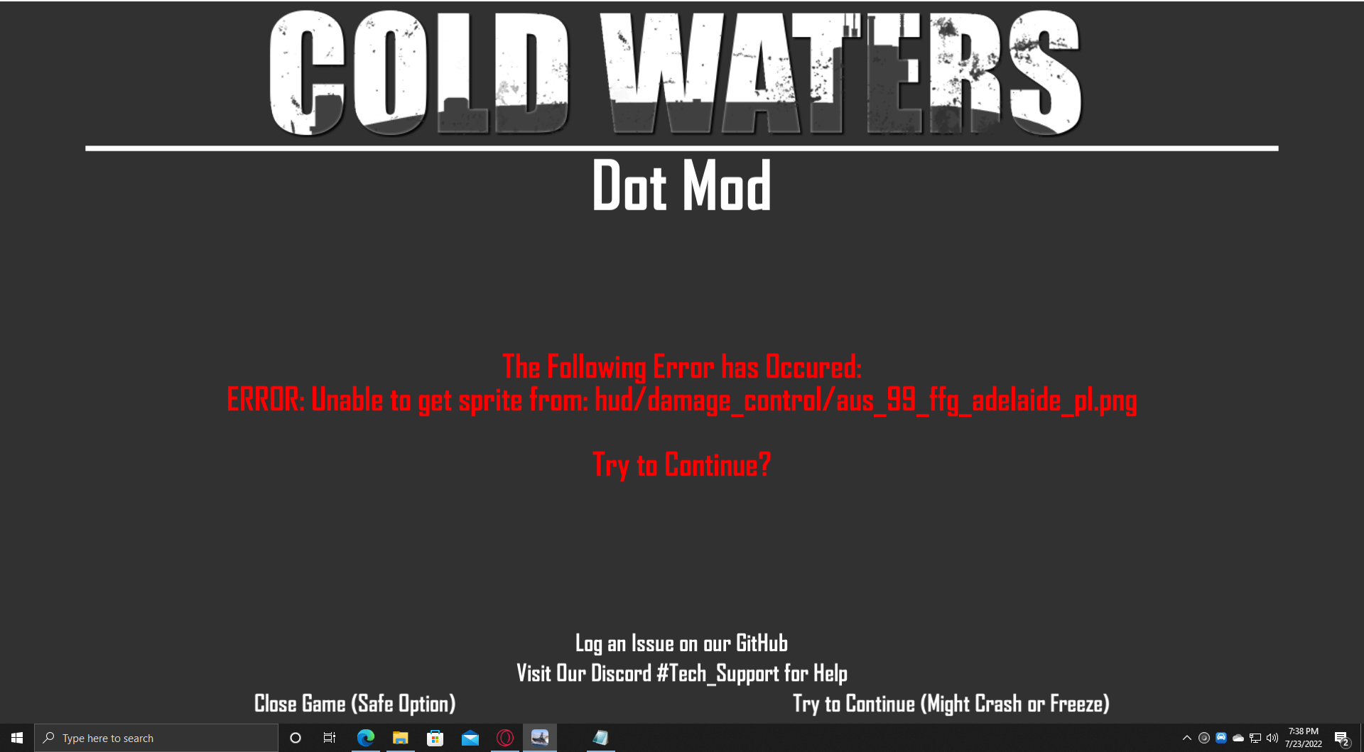 in dot mod 0.4 have error: unable to get sprite from: hud/damage ...