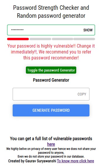 GitHub - cyberxastro/password-checker.github.io: A Password Checker and Random password generator