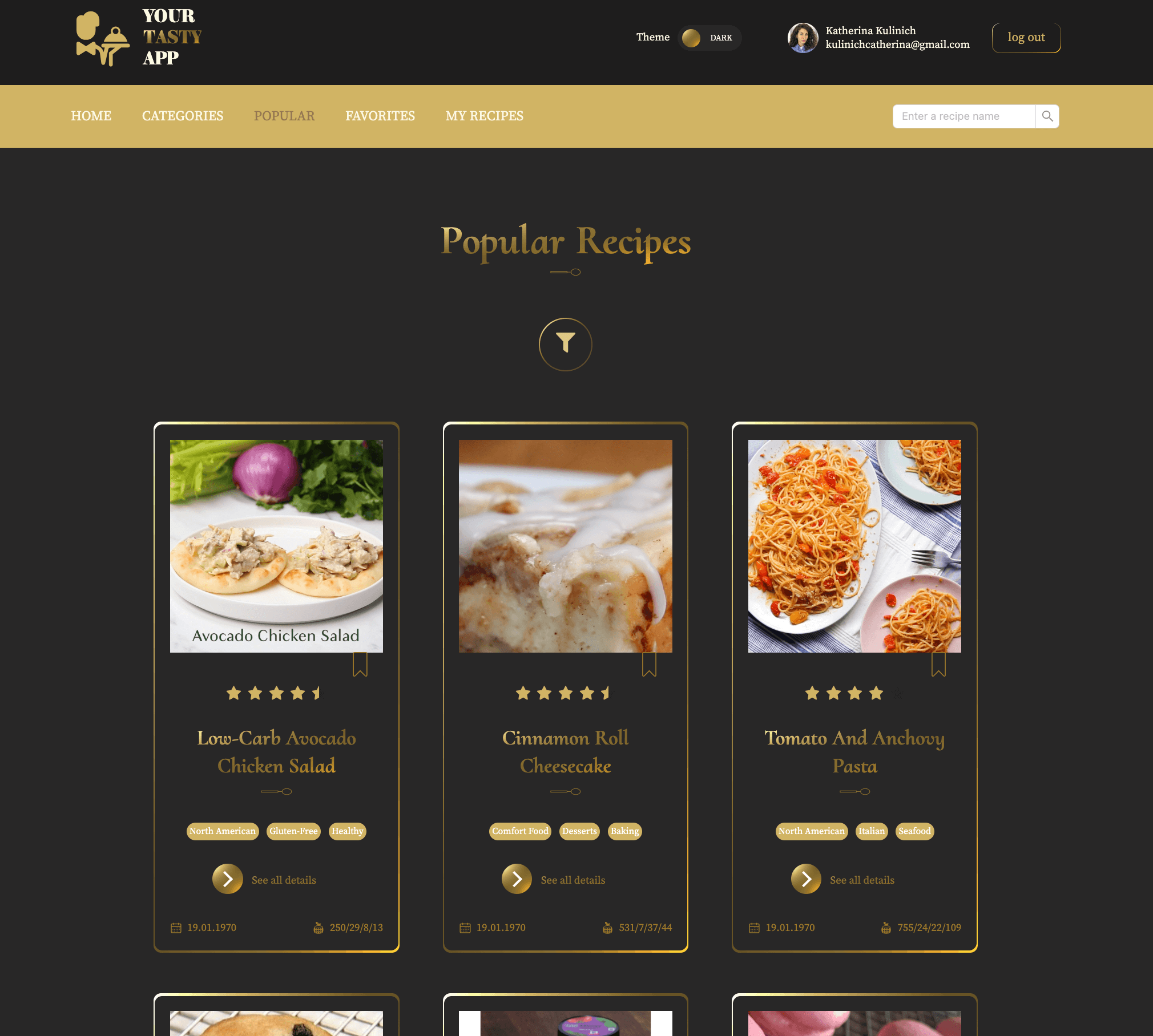 GitHub - KatherinaKulinich/Recipe-Book-App: This Recipes Book App is a ...