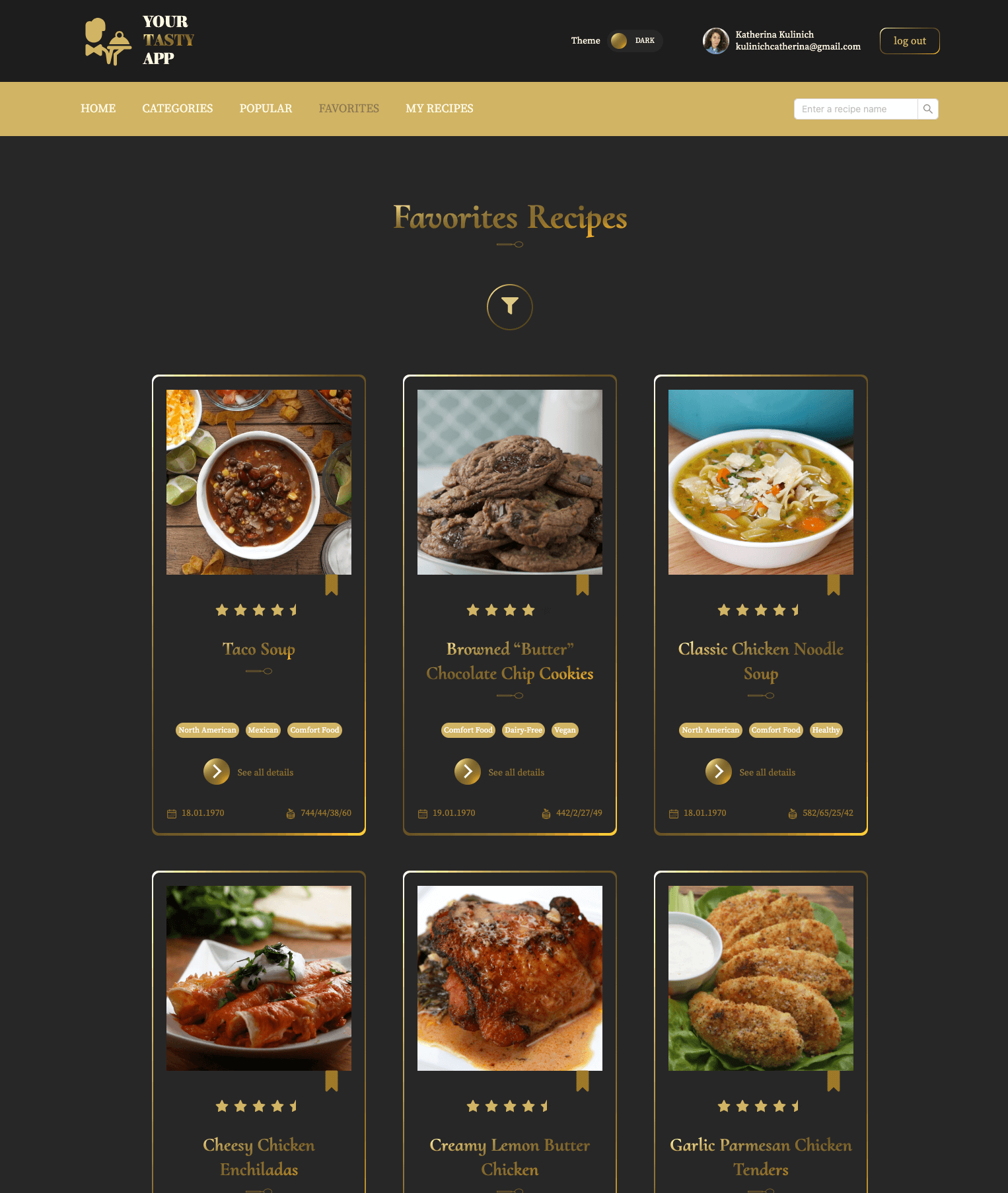 GitHub - KatherinaKulinich/Recipe-Book-App: This Recipes Book App is a ...