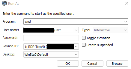 Run as this user... bug? · Issue #1423 · winsiderss/systeminformer · GitHub