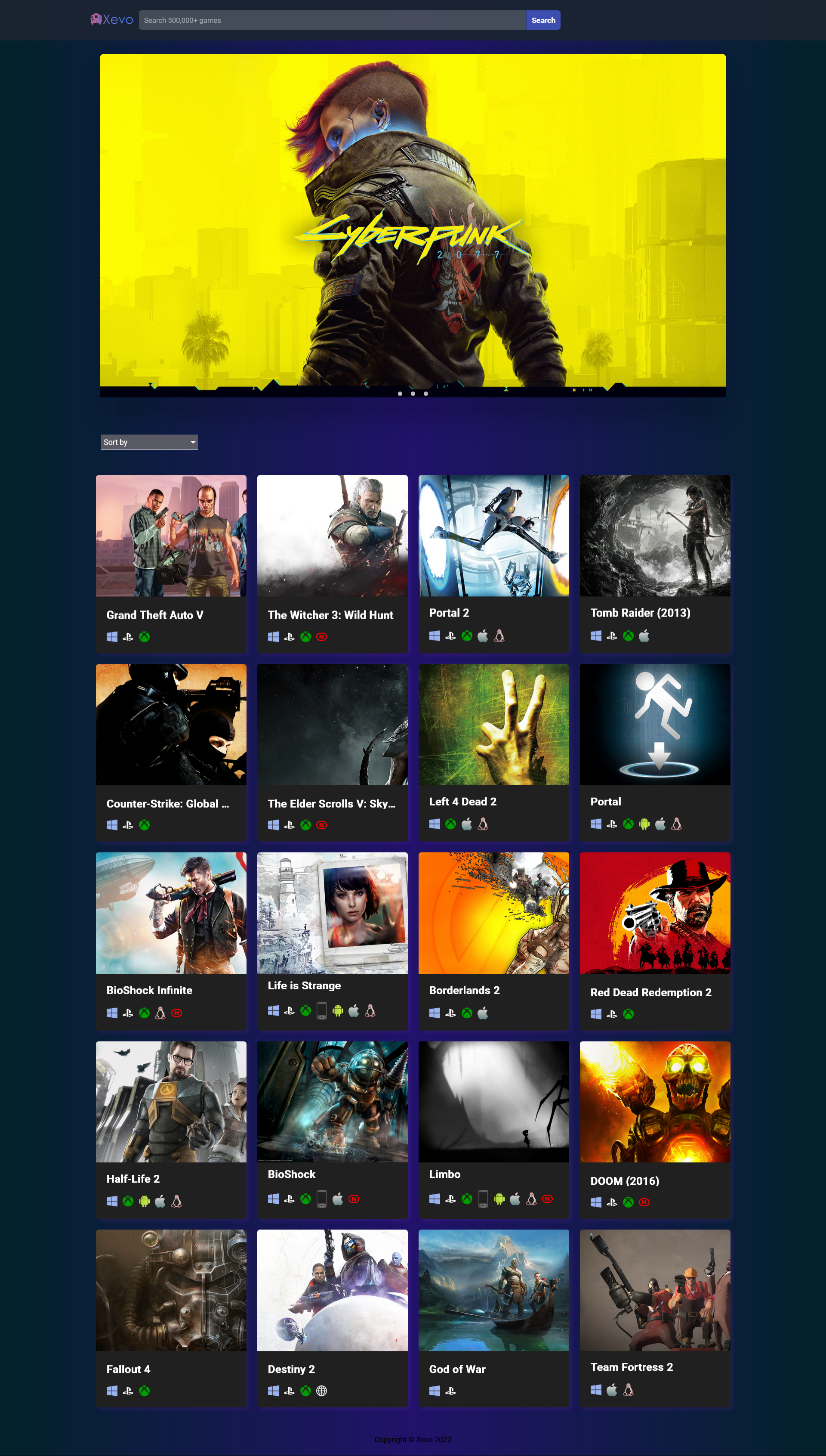 GitHub - cnajmeddine/xevo-gaming-database